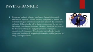 Paying banker and its duties | PPTX