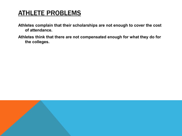 Why College Athletes Should Be Paid Ppt