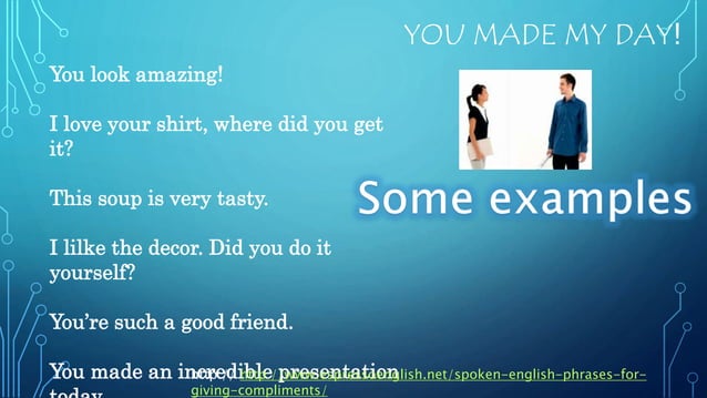 Paying compliments | PPTX