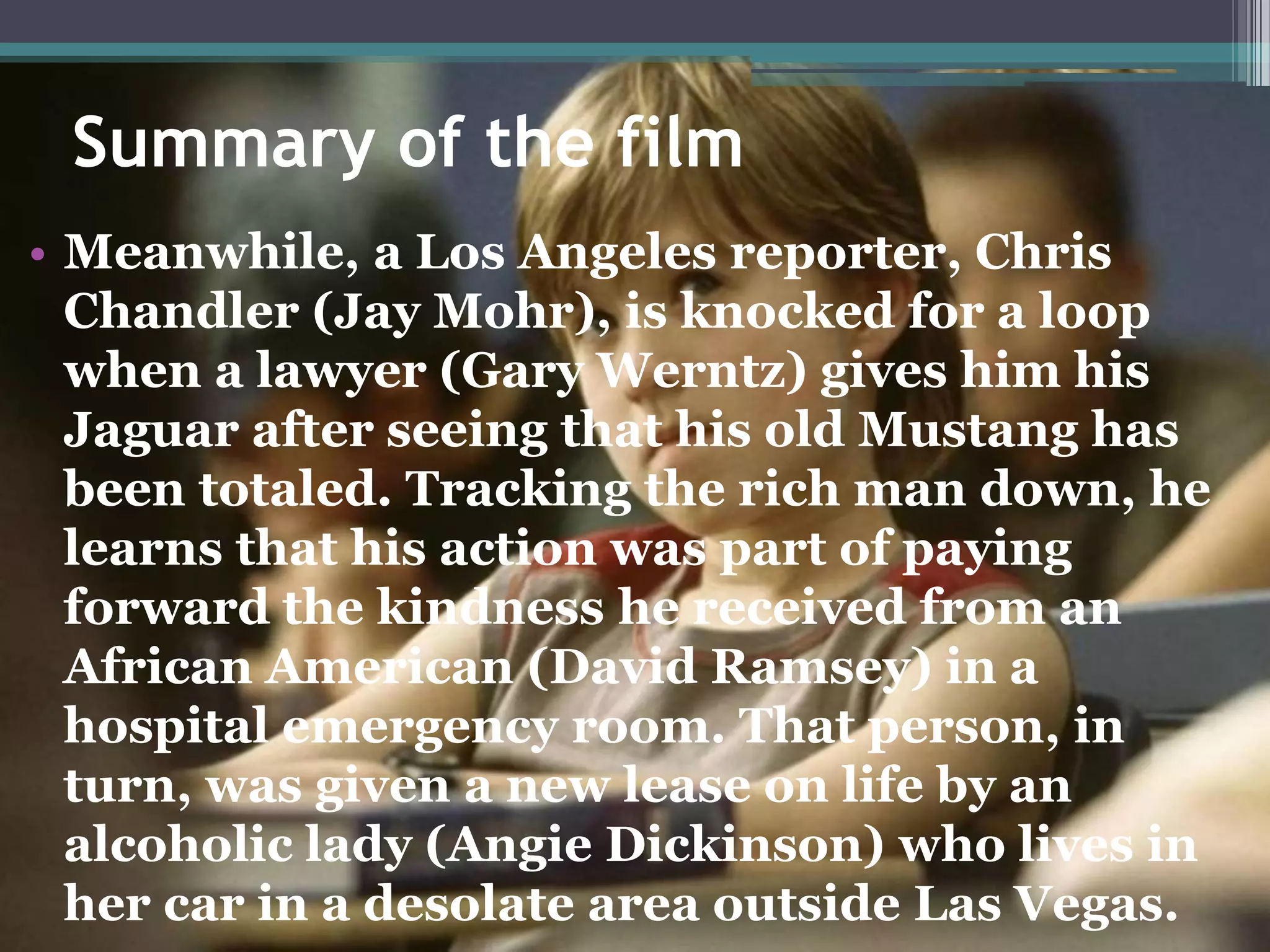 Pay it forward movie analysis | PPT