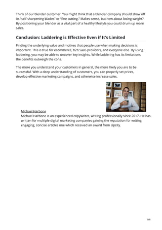 How to Use Laddering to Find and Boost Customer Value - PayKickstart | PDF
