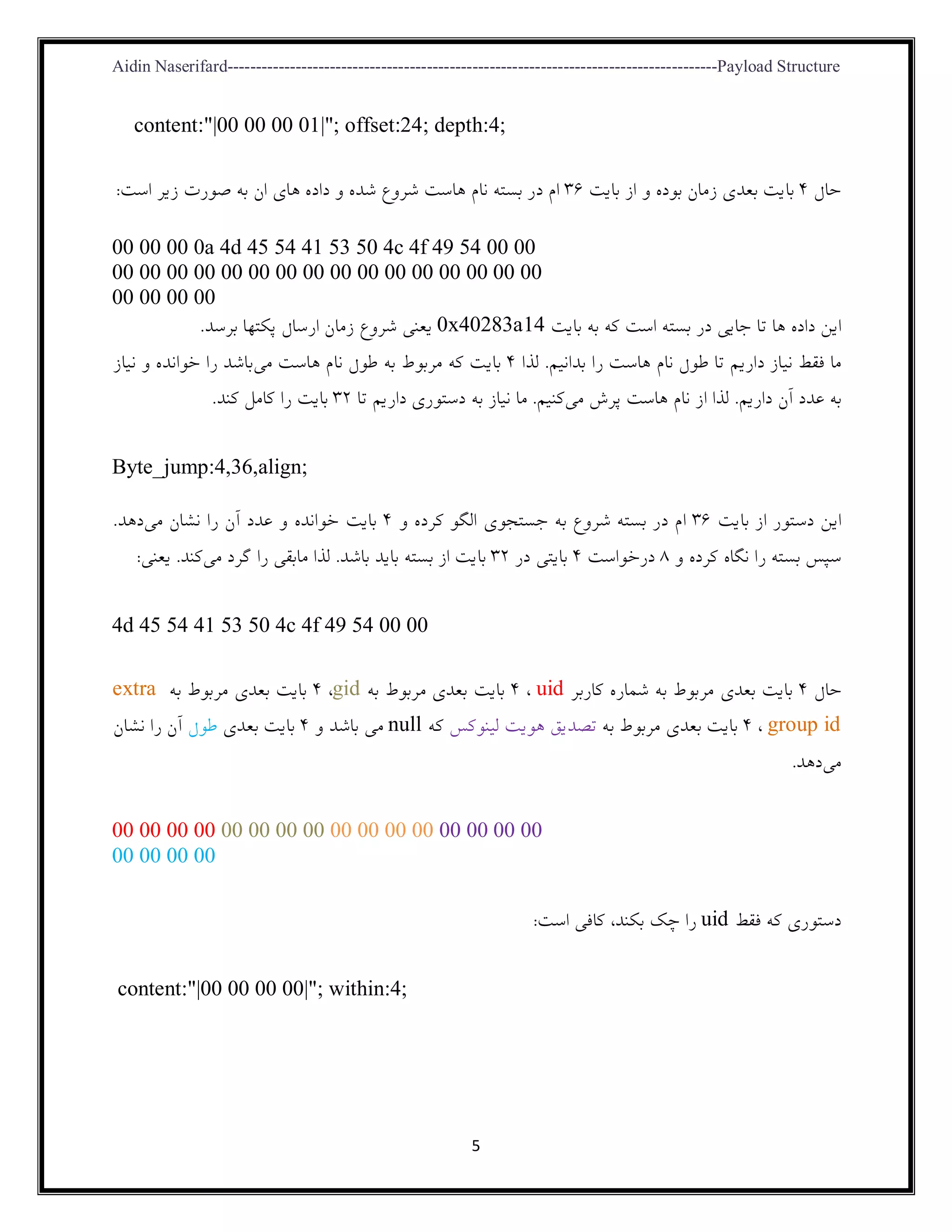 payload structure | PDF