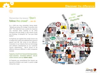 Paylocity A Different Solution | PDF