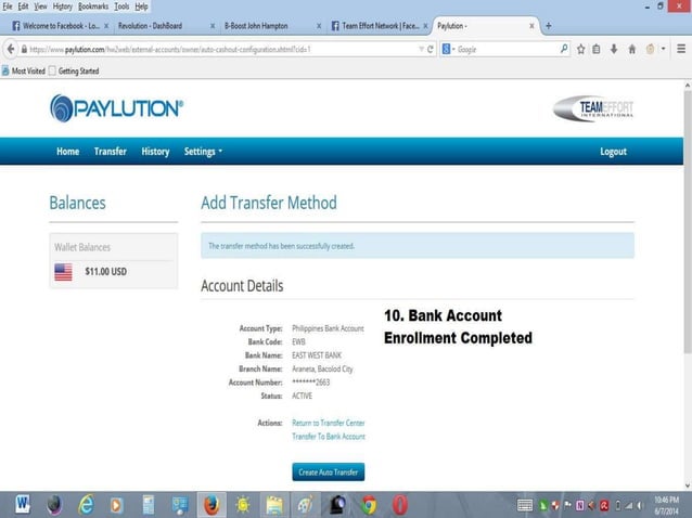 Paylution Bank Account Enrollment | PPT