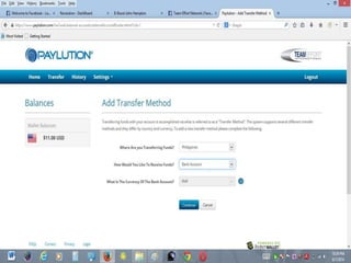 Paylution Bank Account Enrollment | PPT