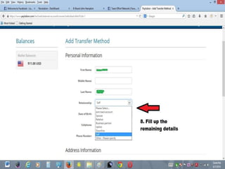 Paylution Bank Account Enrollment | PPT
