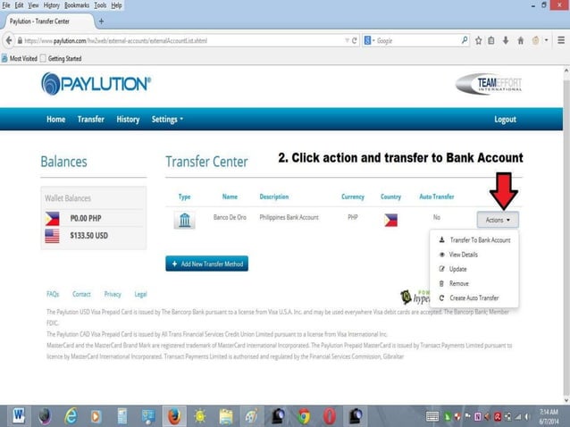 Paylution Transfer Funds | PPTX