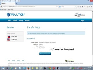 Paylution Transfer Funds | PPTX