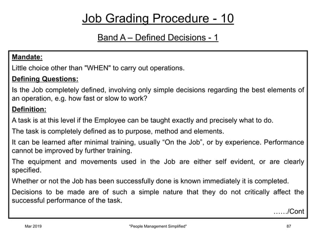 All you need to know about implementing the Paterson Job Grading system