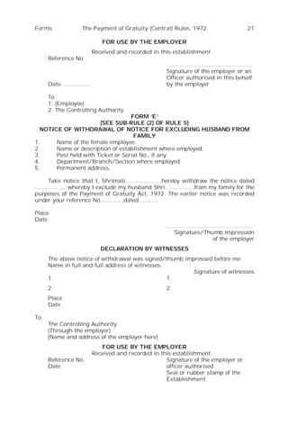 Payment of-gratuity-act-1972 | PDF