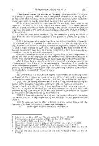 Payment of-gratuity-act-1972 | PDF