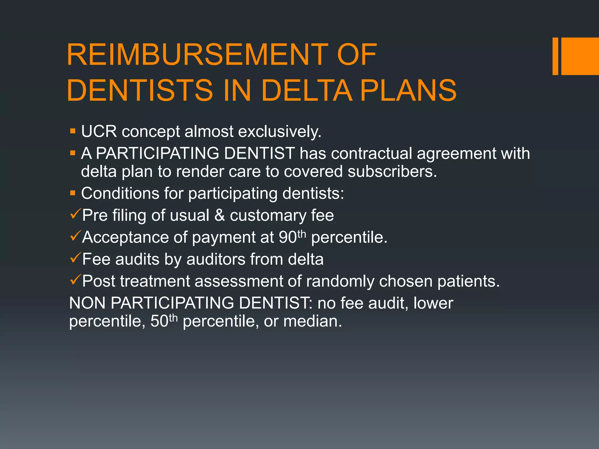 Payment for dental care | PPTX