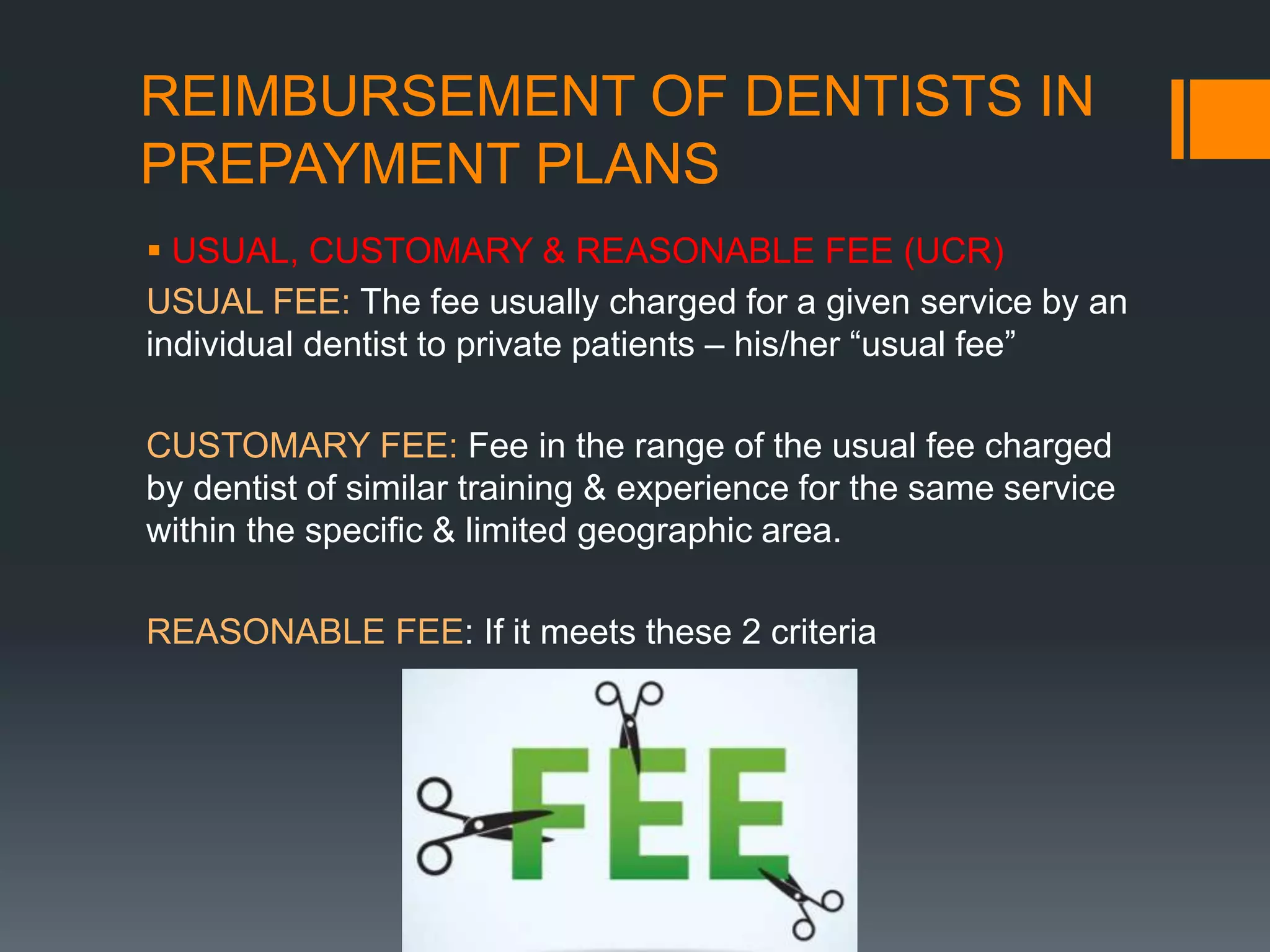 Payment for dental care | PPTX
