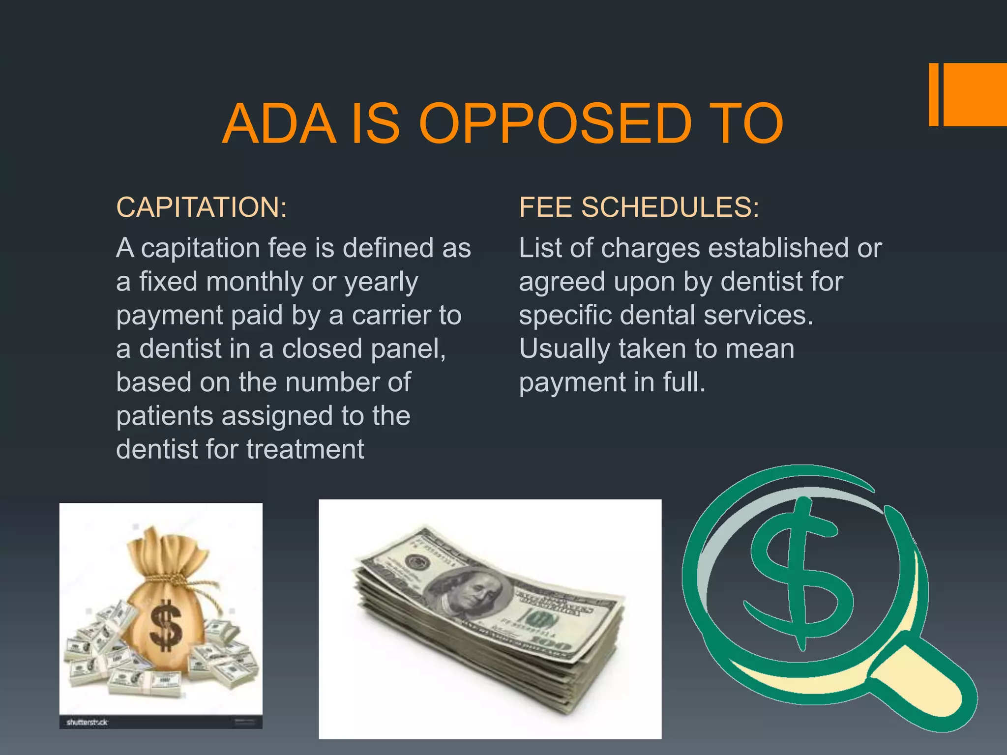 Payment for dental care | PPTX