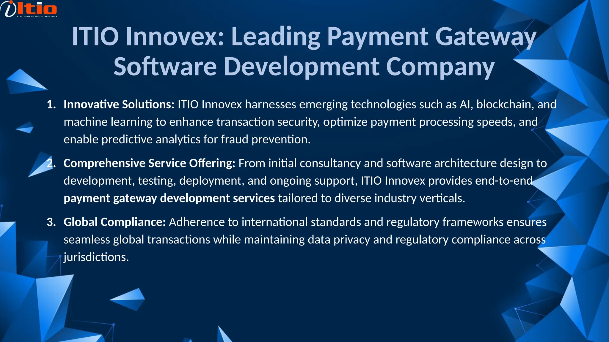 Payment Gateway Development Company - ITIO Innovex | PPT