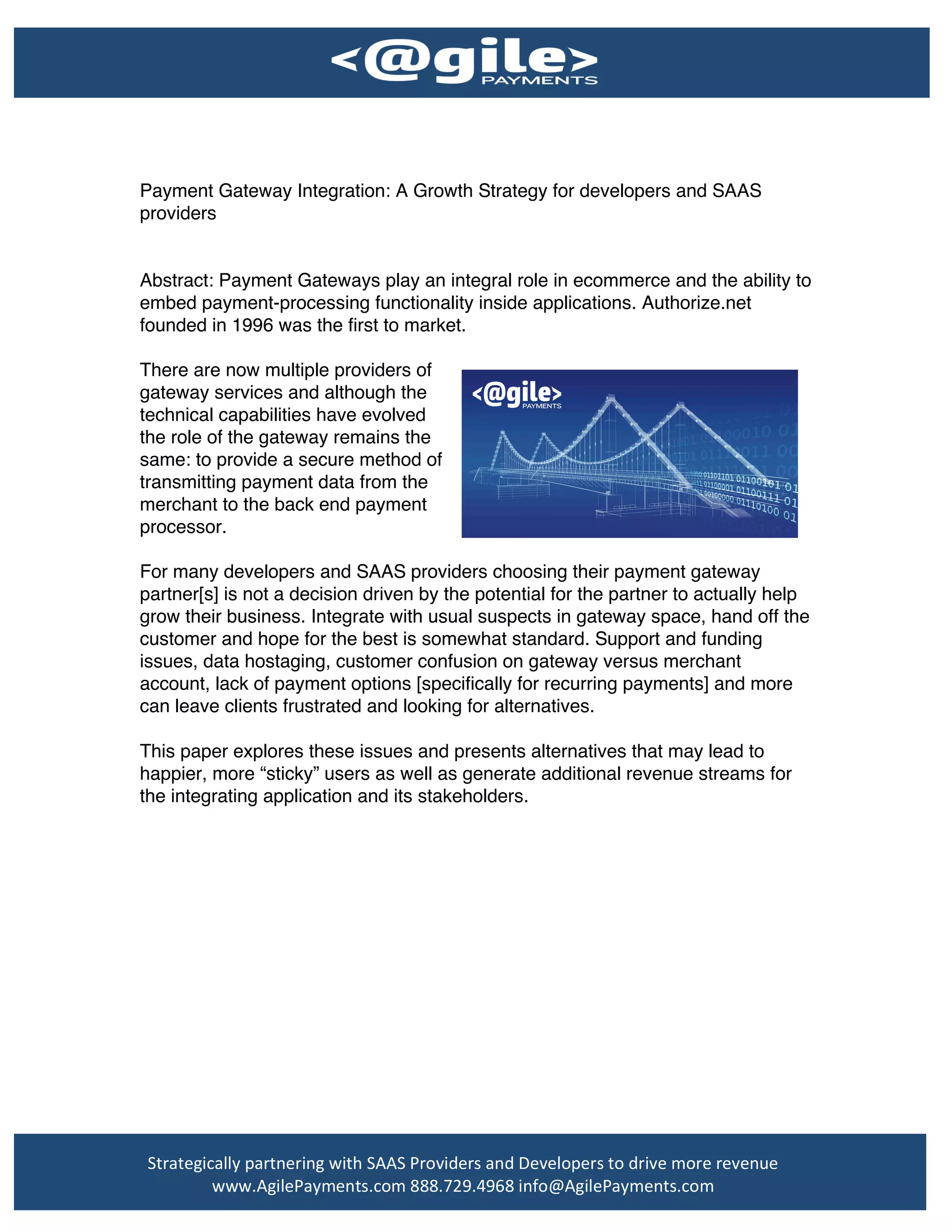 Payment gateway integration | PDF