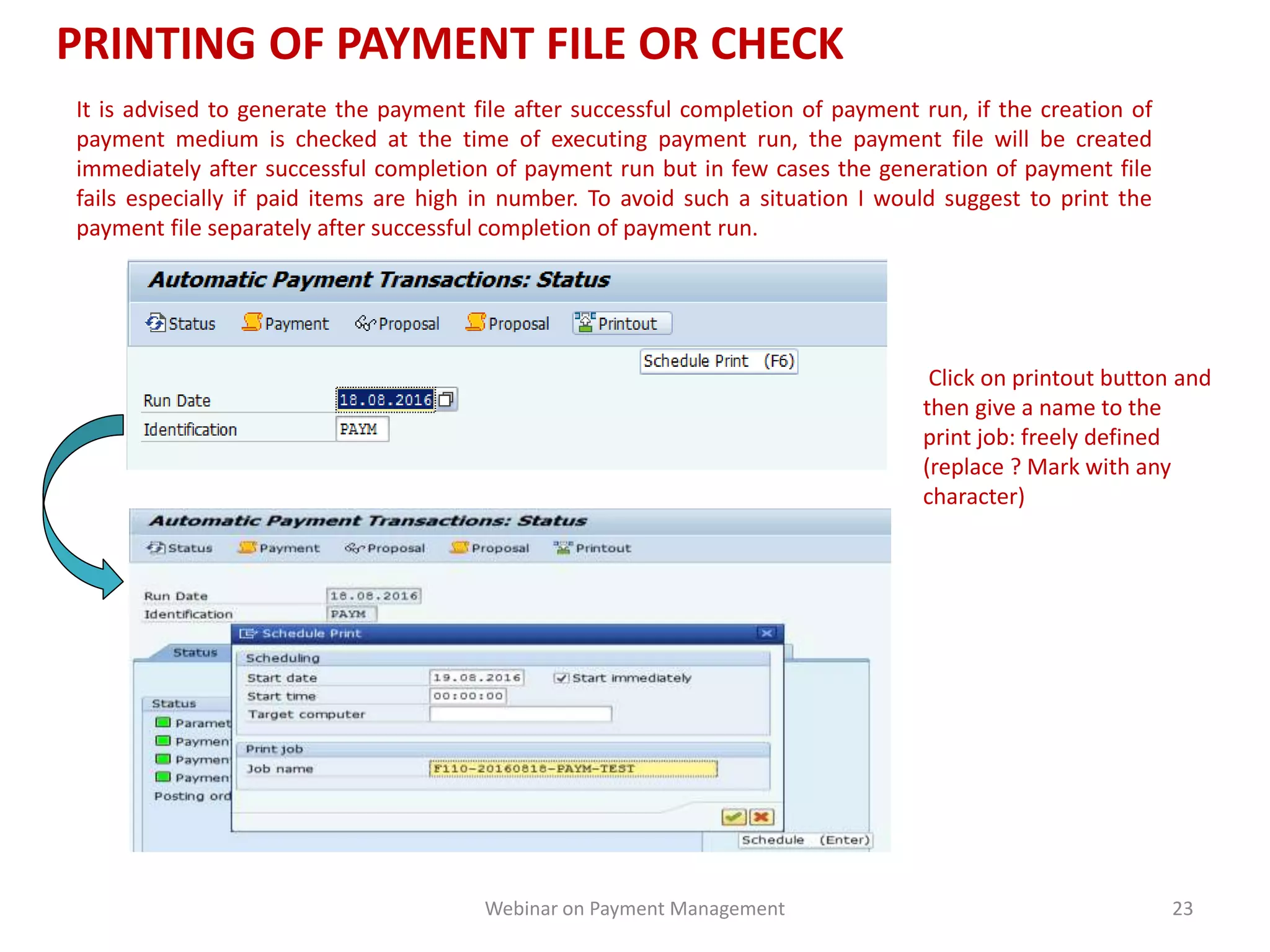 Payment management in SAP | PPTX
