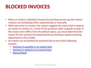 Payment management in SAP | PPTX