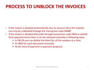 Payment management in SAP | PPTX