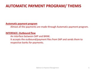Payment management in SAP | PPTX