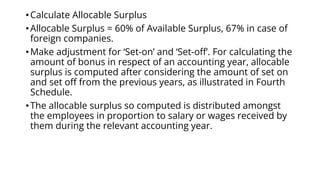 Payment of Bonus Act- 1965.pptx Payment of Bonus act | PDF