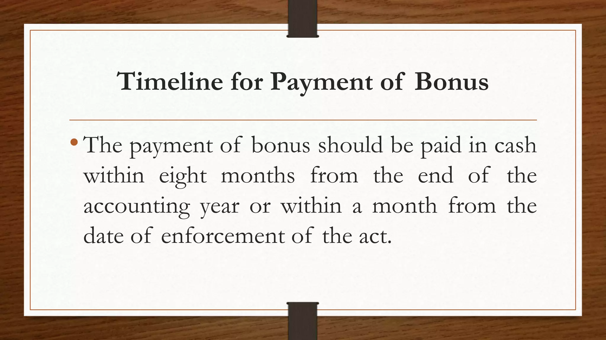 Payment of bonus_act | PPTX