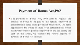 Payment of bonus_act | PPTX | Business Accounting & Finance | Business
