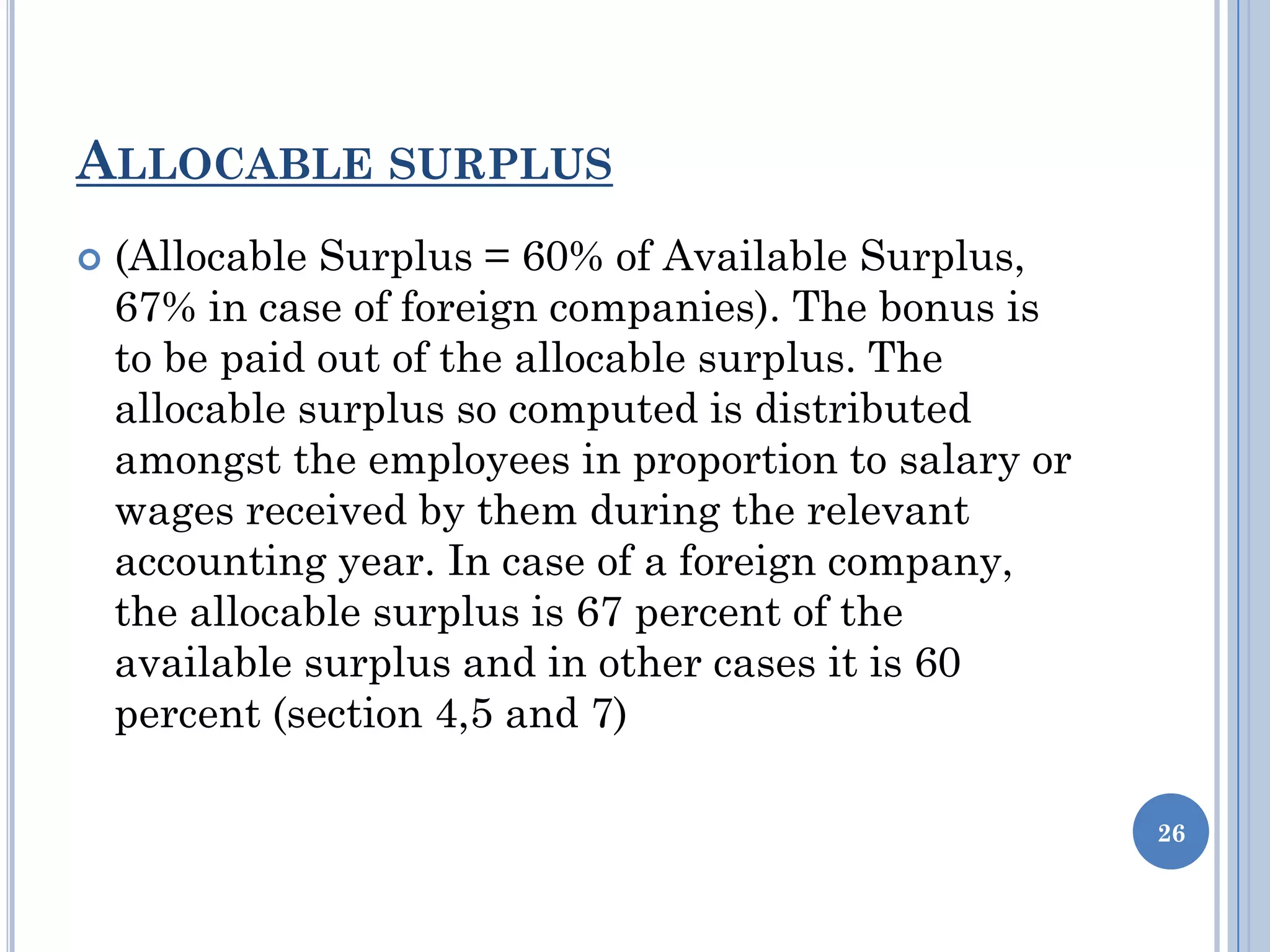 Payment of bonus act 1965 | PPSX
