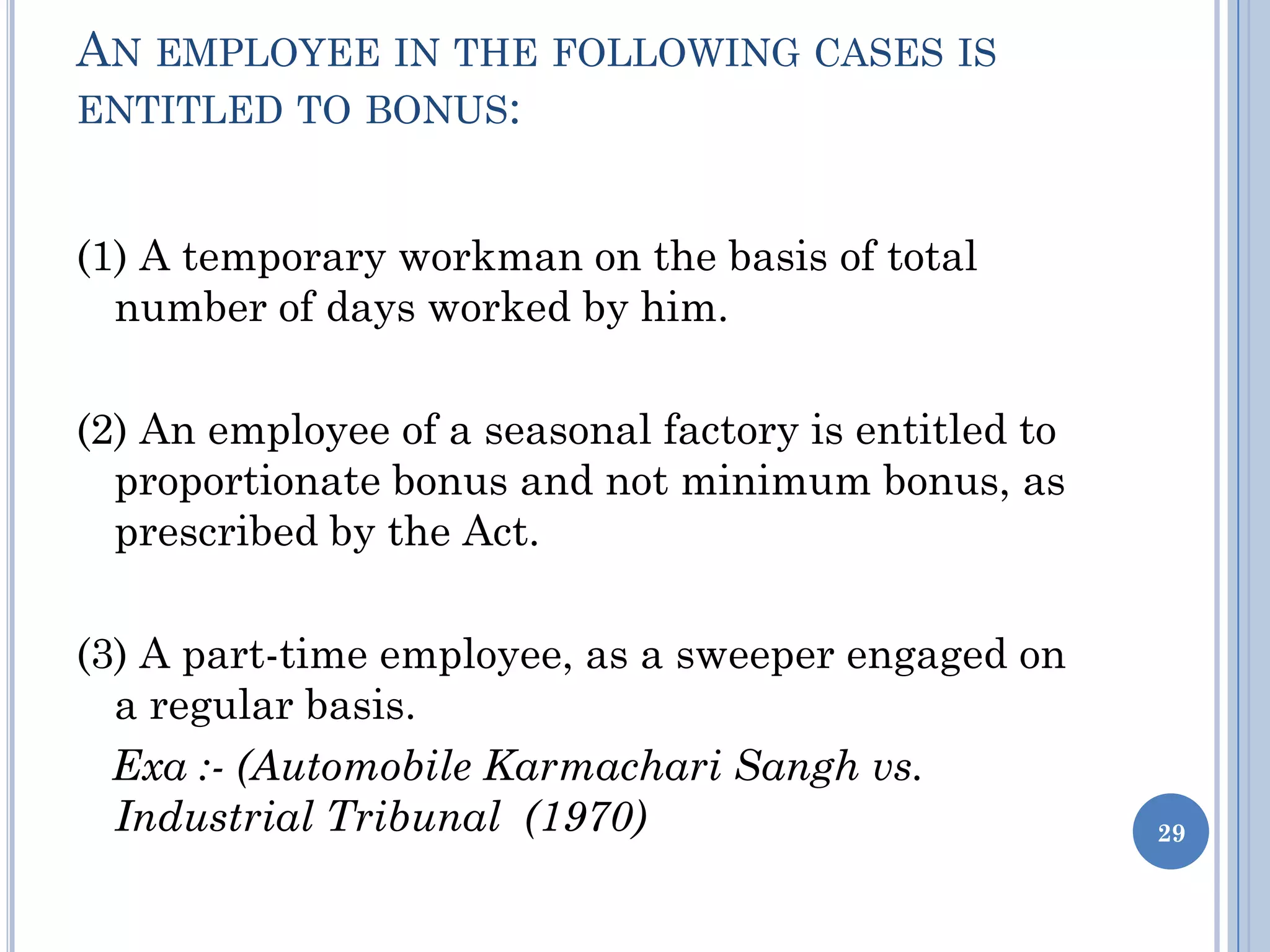 Payment of bonus act 1965 | PPSX