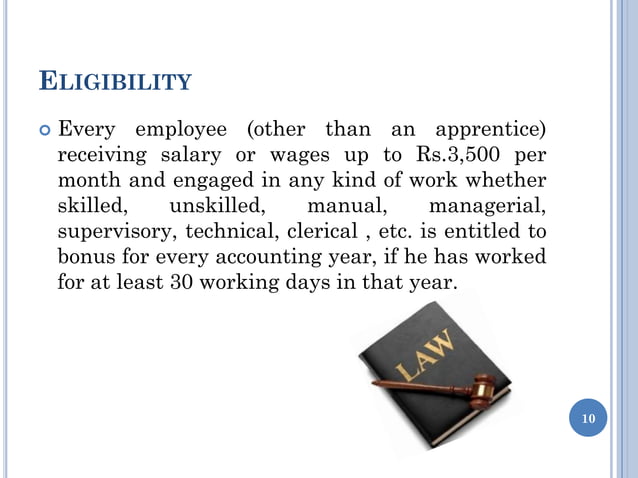 Payment of bonus act 1965 | PPSX