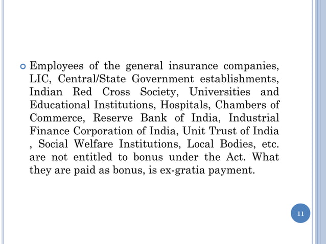 Payment of bonus act 1965 | PPSX