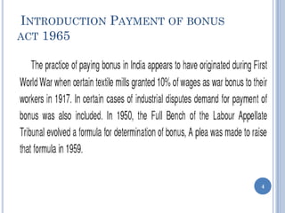 Payment of bonus act 1965 | PPSX