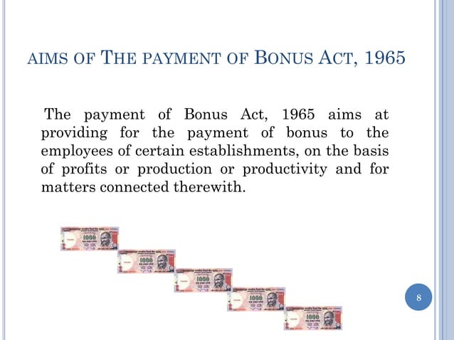 Payment of bonus act 1965 | PPSX
