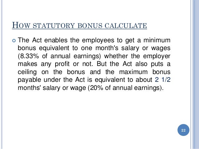Payment of bonus act 1965