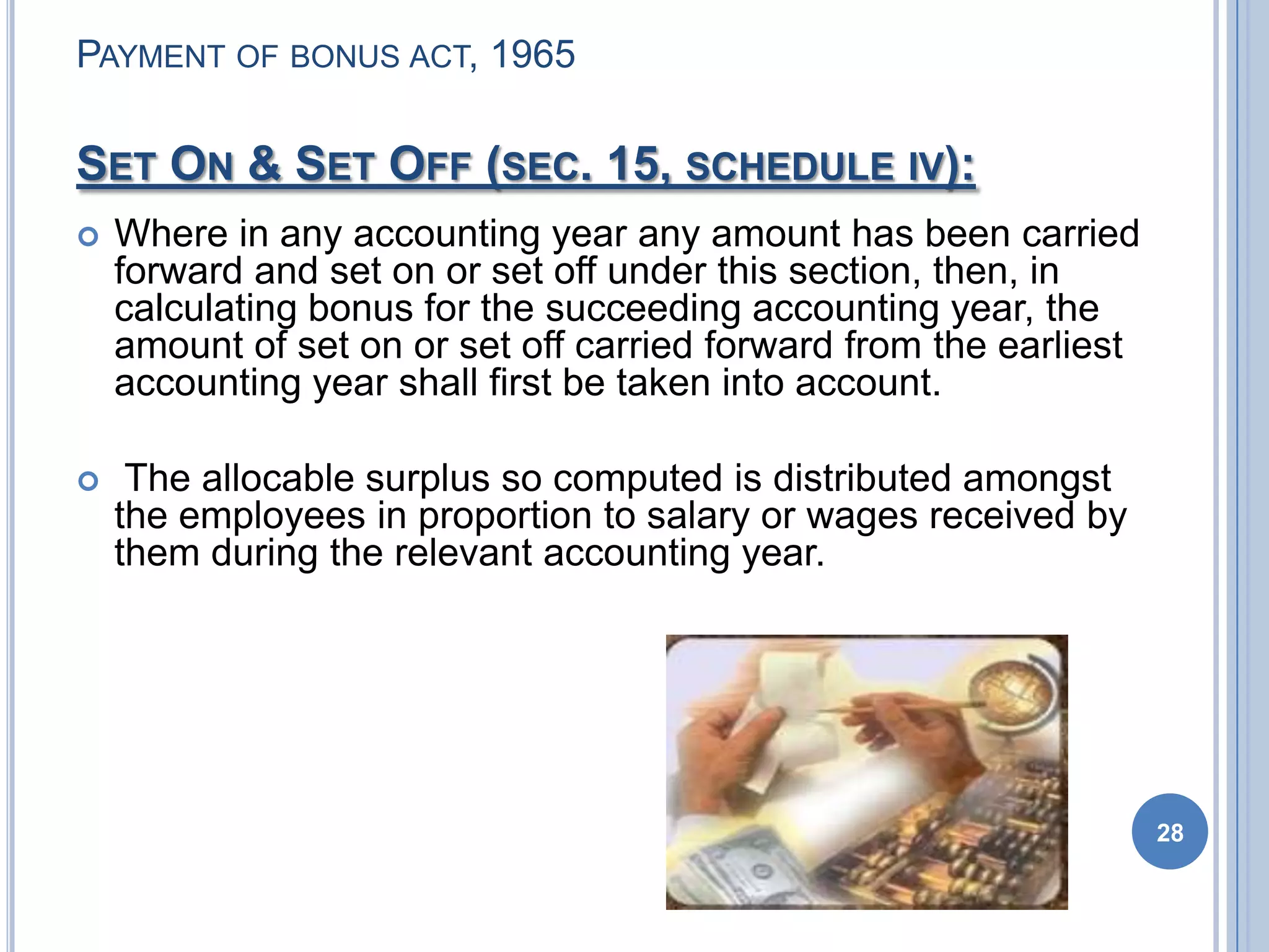 Payment of bonus act 1965 | PPTX