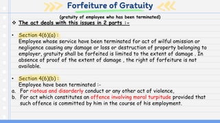 Payment of gratuity act | PPTX