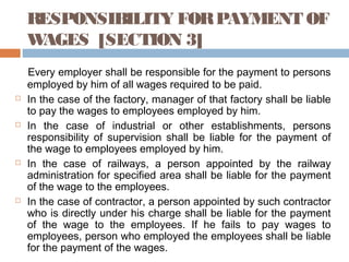 Payment of wages | PPT