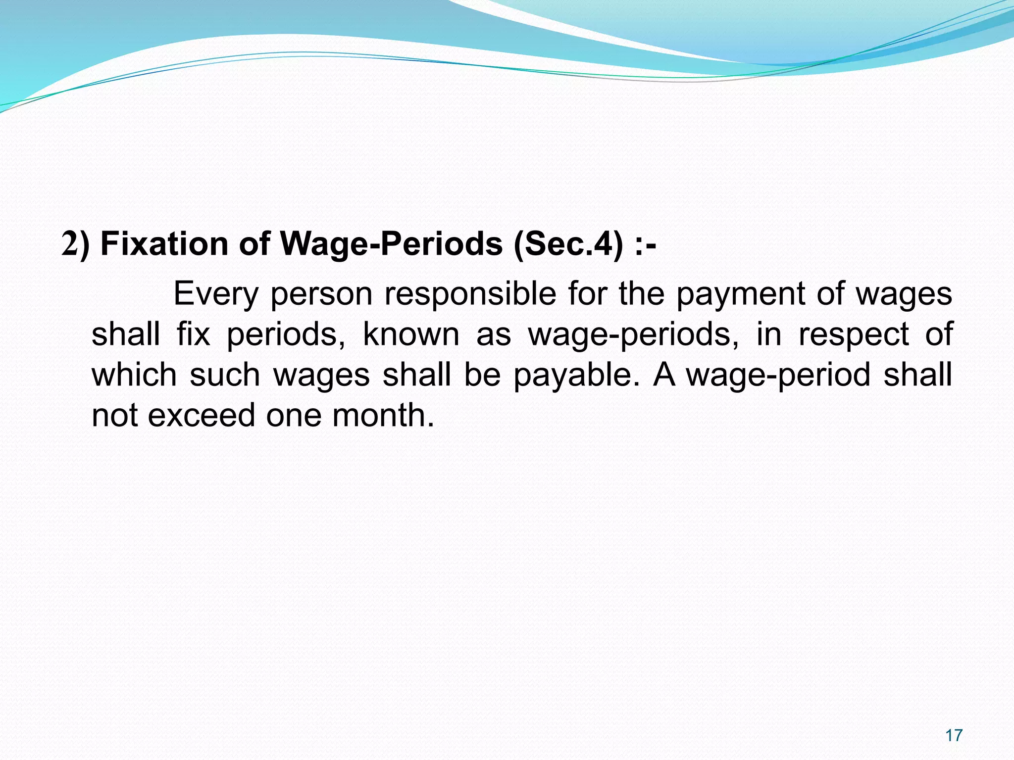 Payment of wages act | PPT