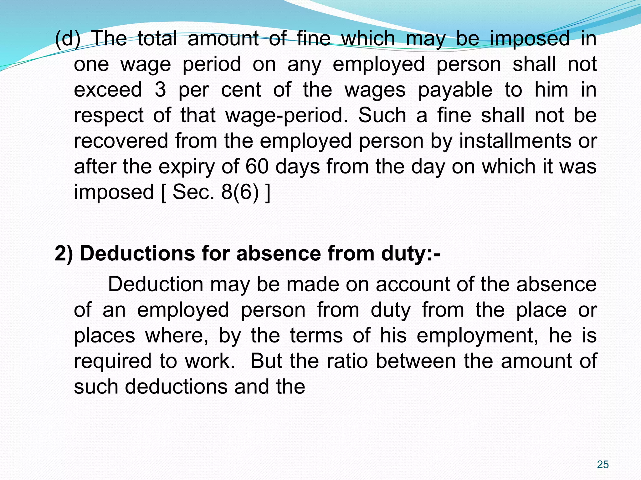 Payment of wages act | PPT