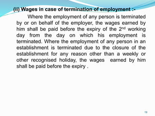 Payment of wages act | PPT