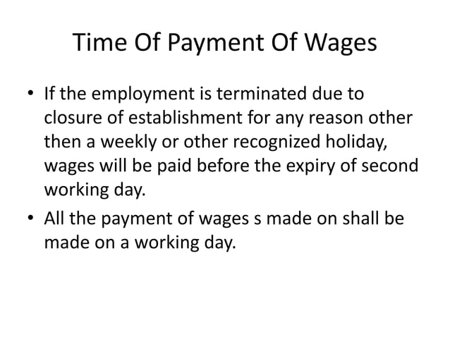 Payment of wages act,1936 | PPTX