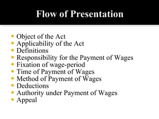 Payment Of Wages Final | PPT