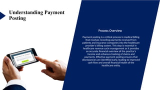 What is the payment posting process in medical billing? | PPTX