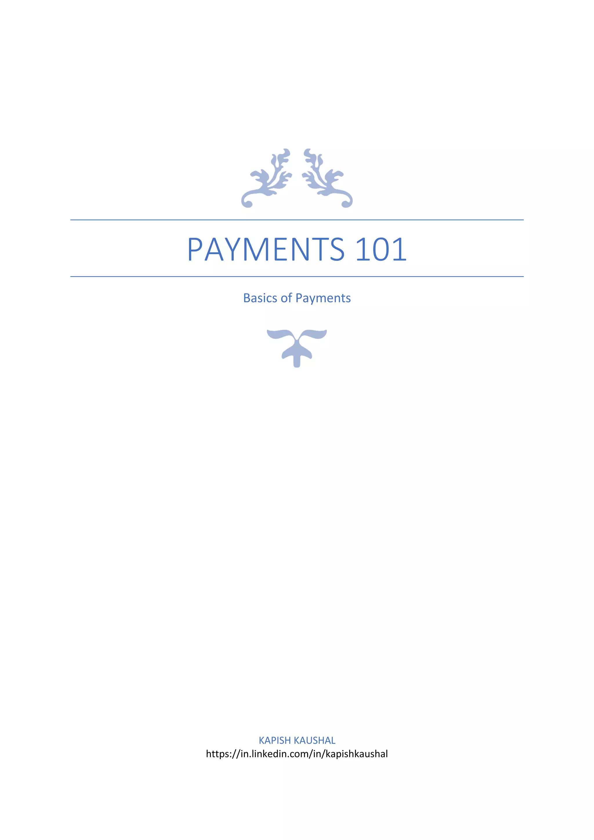 Payments 101 - Basics of Payments | PDF