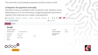 Payments and Outstanding Accounts in Odoo 17 Accounting | PPTX