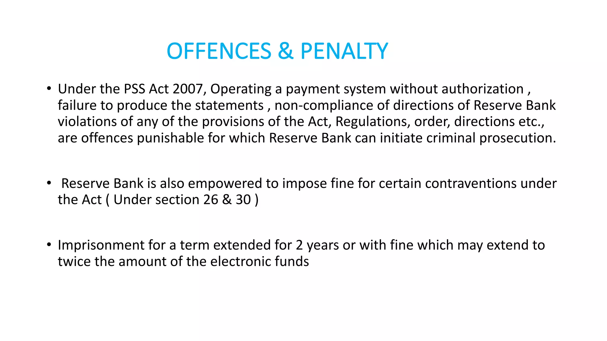 Payment settlement act | PDF