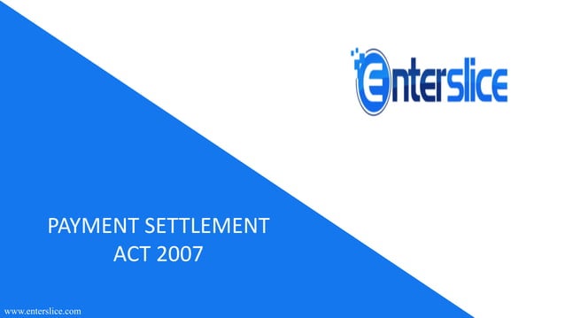Payment settlement act | PDF