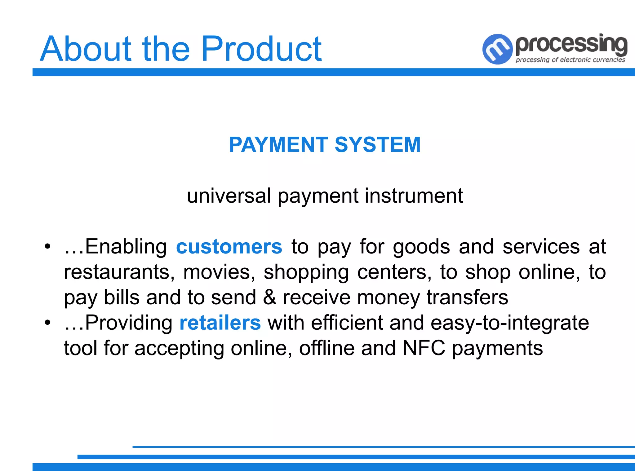 Payment system (e-money processing) | PPT