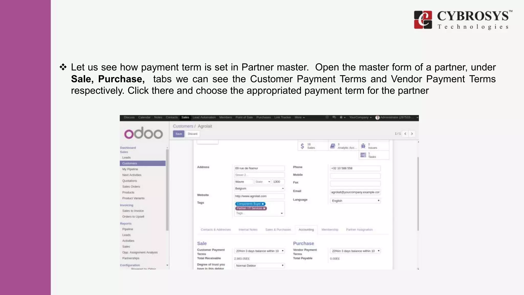 Payment terms in odoo | PPTX