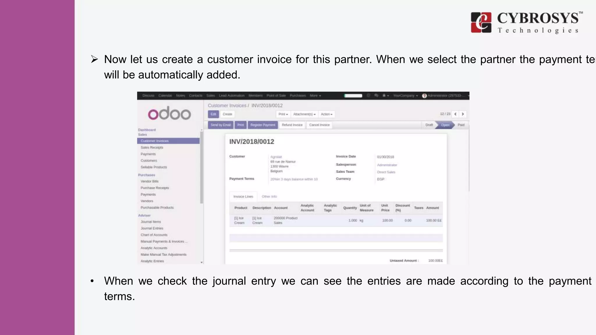 Payment terms in odoo | PPTX